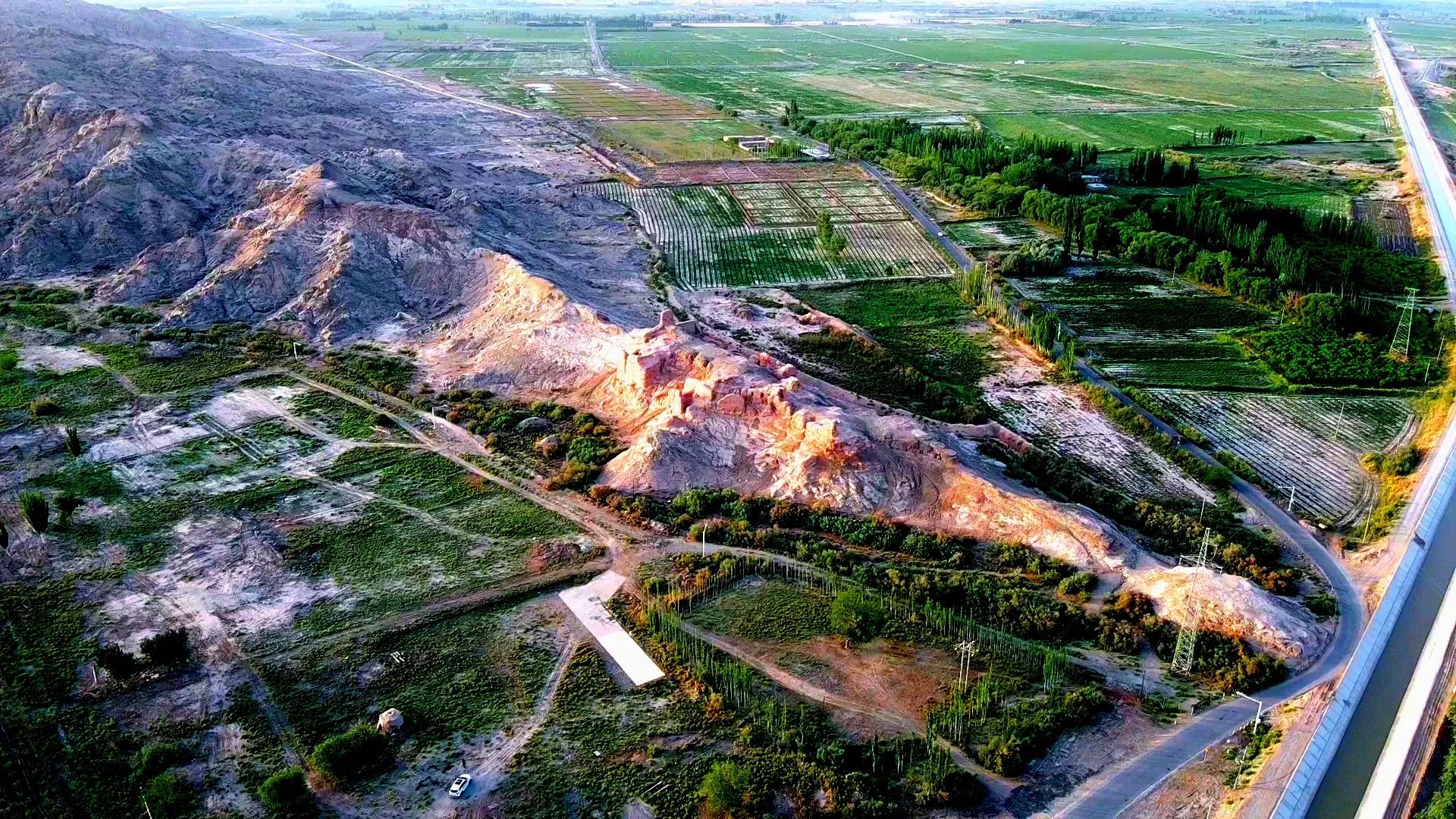 The Buddhist site of Tumshuk Kelema that has experienced two thousand ...