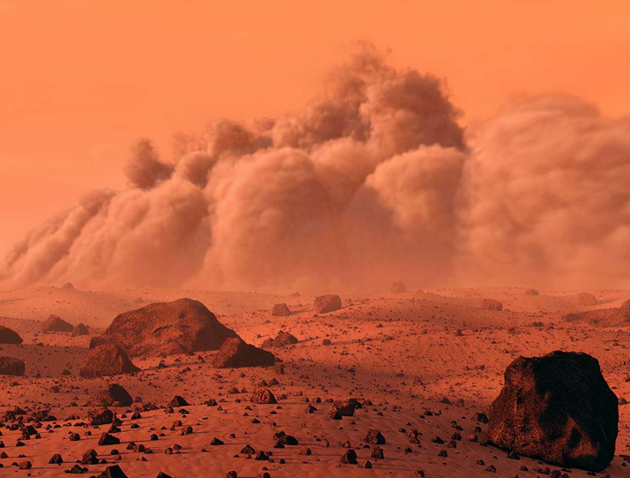 The question mark successfully landed on Mars and reached the orbit of ...