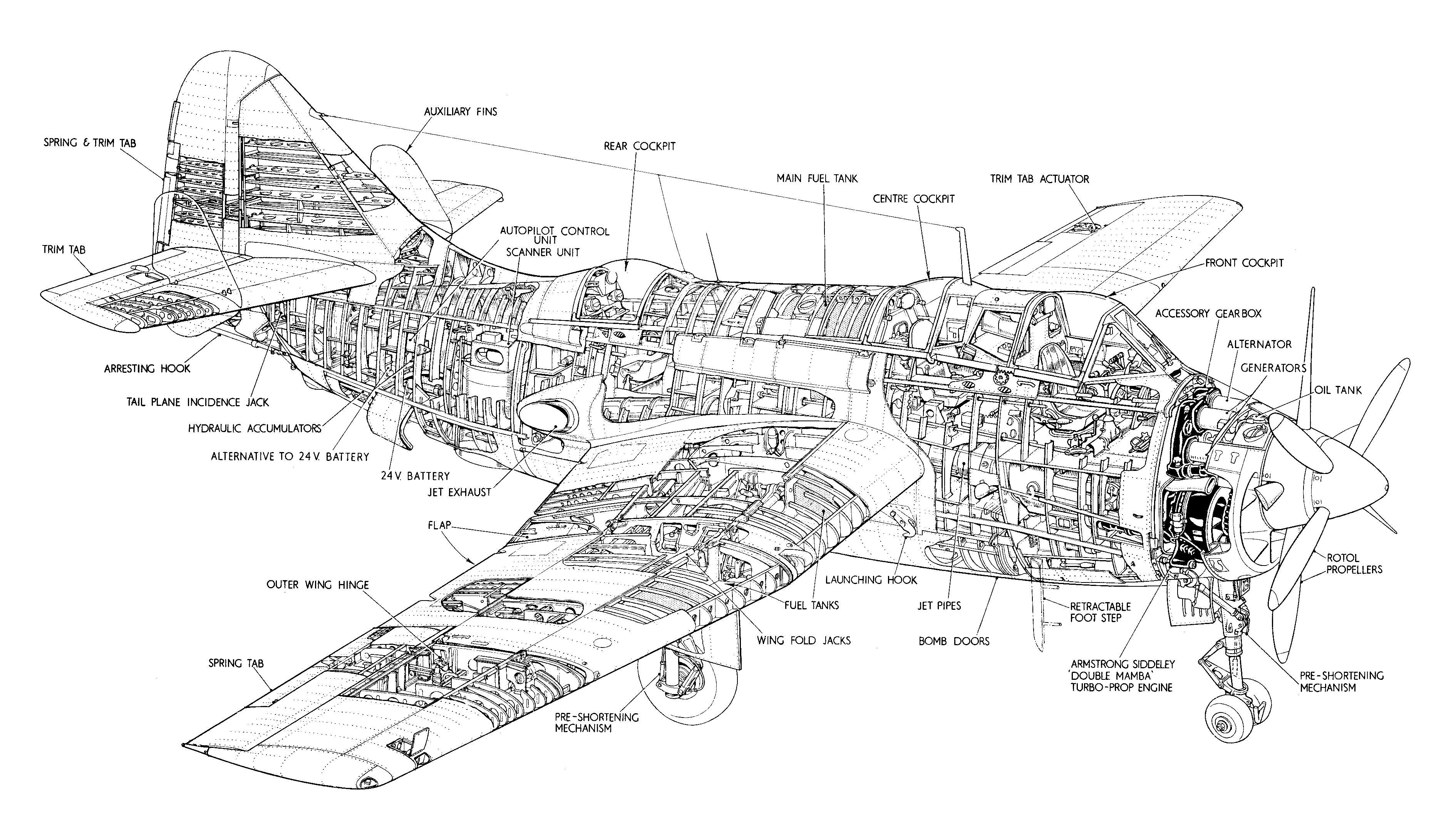 Share ultra-fine aircraft structure drawing (28) - iNEWS