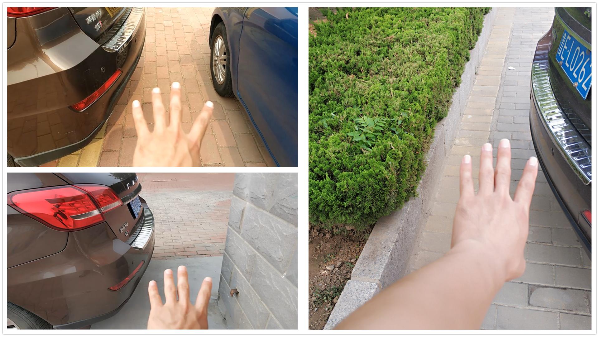 There is no reversing image, how to judge the distance to the obstacle ...