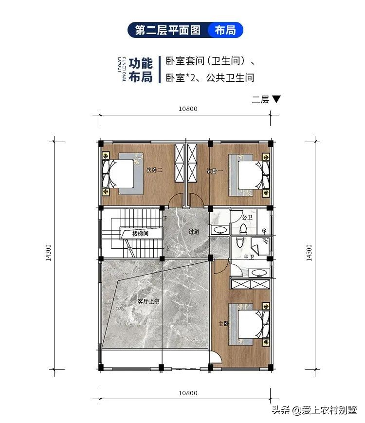 Only 8 bedrooms are enough, 11×14 meters Chinese style villa, build a ...