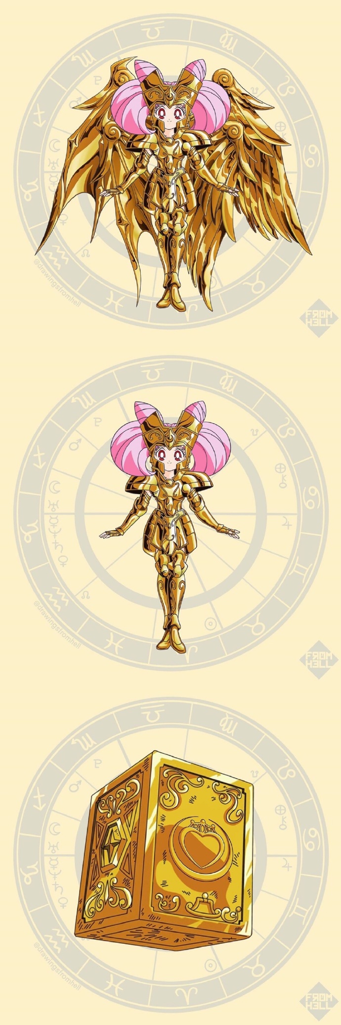 Saint Seiya 12 Constellation Theme Sailor Moon Character Illustration ...