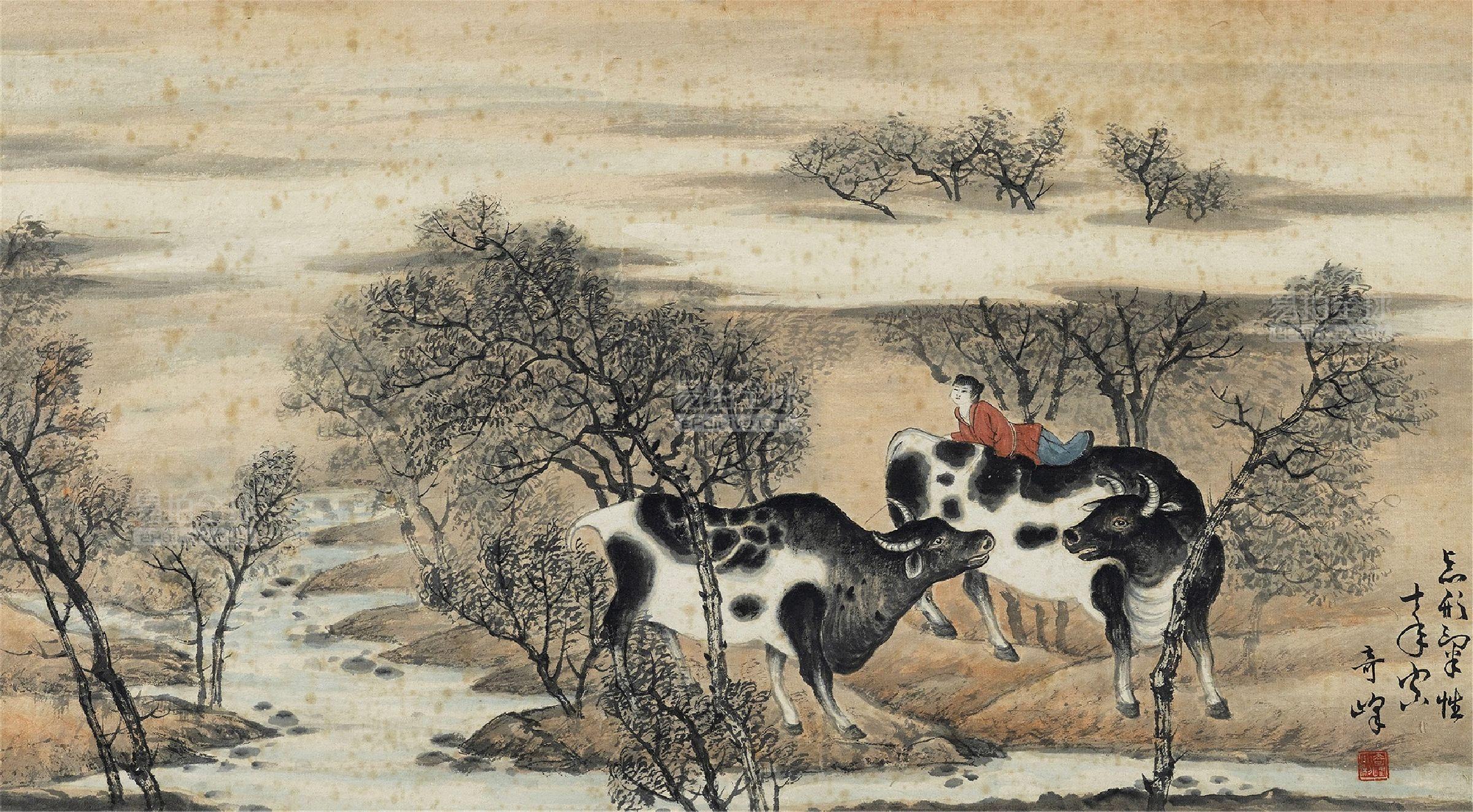 China's 100 most famous calligraphy and painter series-modern chapters ...