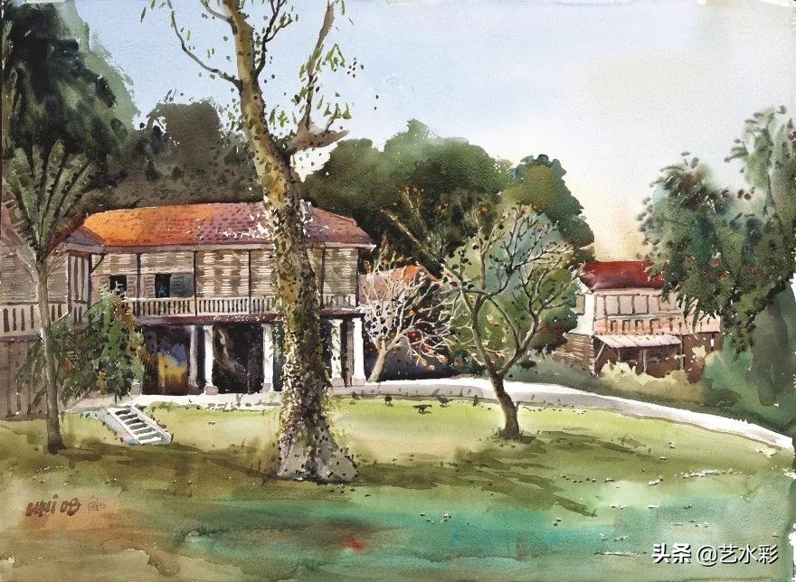 Singaporean artist Xie Jiangshui: Elegant and exquisite watercolor ...