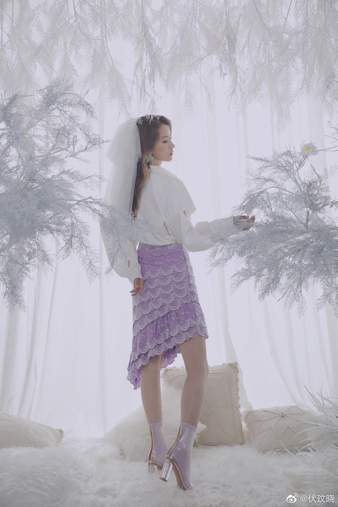 One of Baili's hosts, Fu Wenxiao, has beautiful photos, white and ...