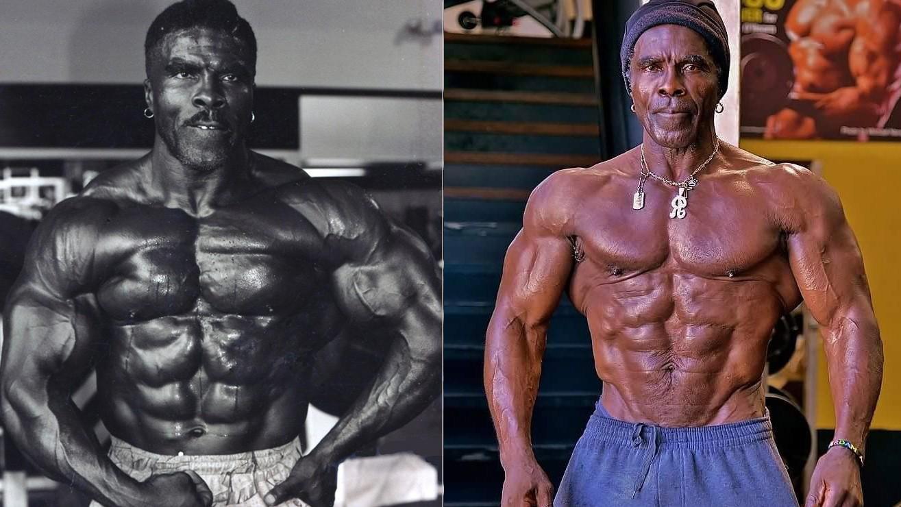 74-year-old Robbie Robinson, Olympia bodybuilding master, "Black Prince ...