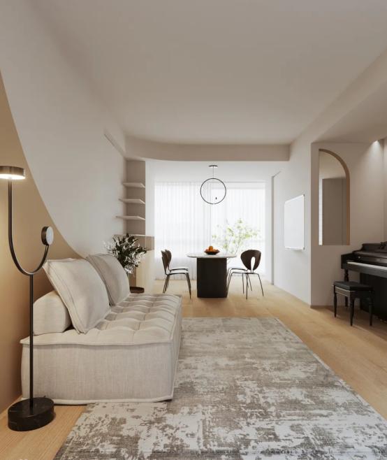 Flexible and changeable home design mainstream, softening the space ...