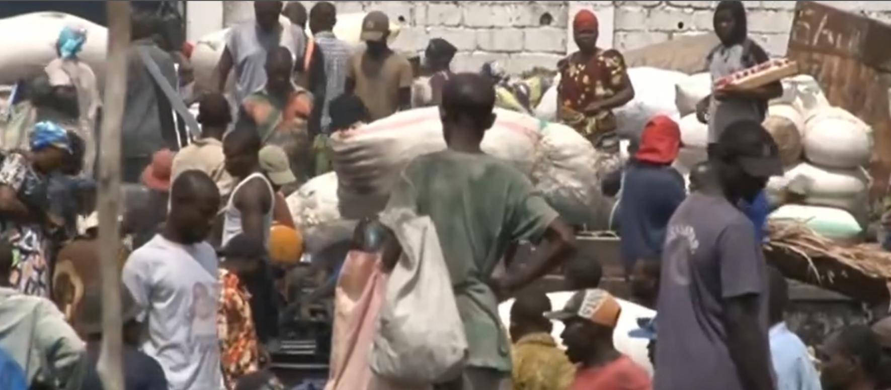 The African cargo ship was seriously overloaded, with 1,700 people ...