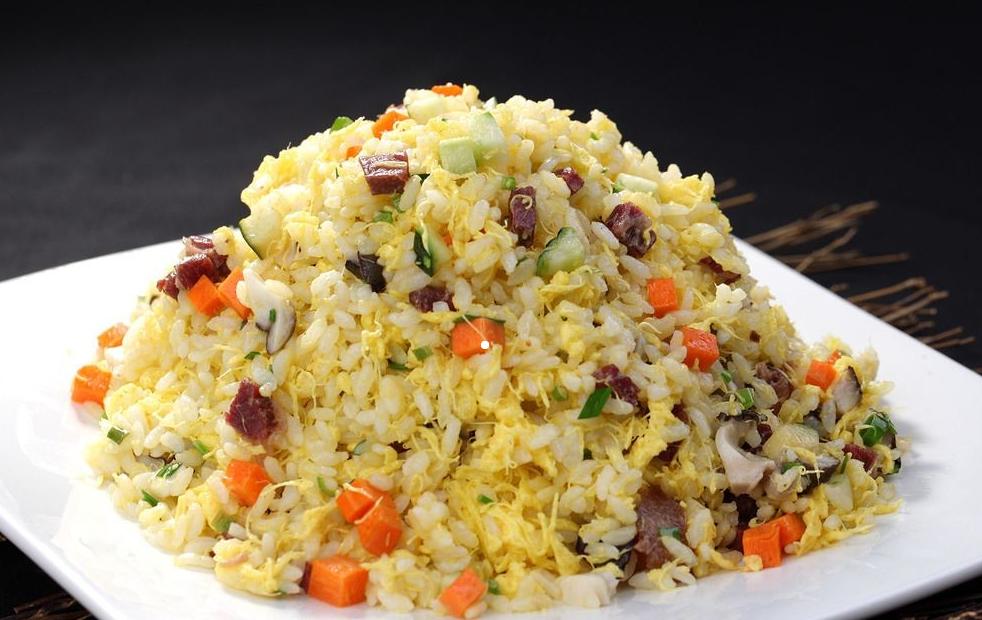 Sea cucumber fried rice with sea cucumber, balanced nutrition, strong ...