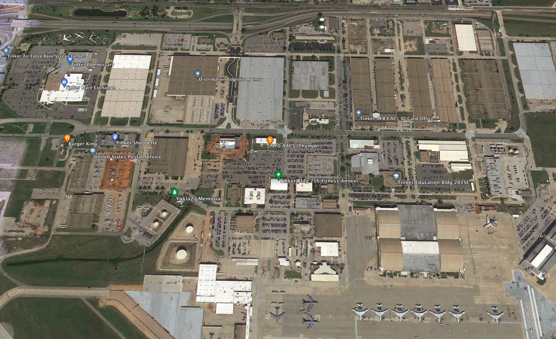 Tinker Air Force Base is located in a special place, with special large ...