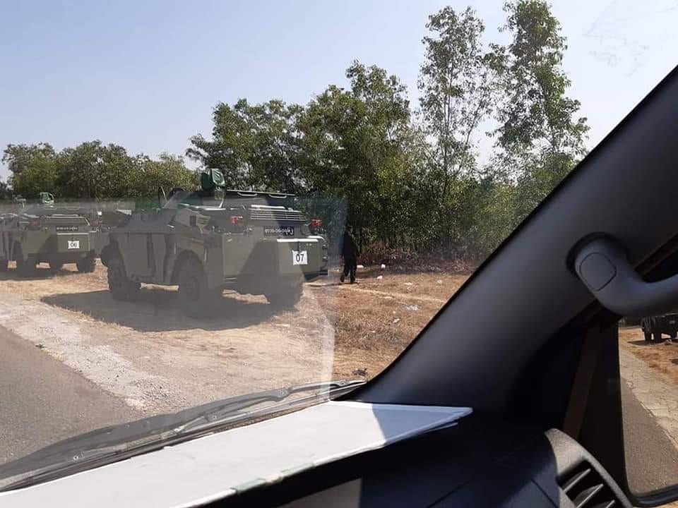 The BRDM-2MS armored vehicle that appeared in the military coup in ...