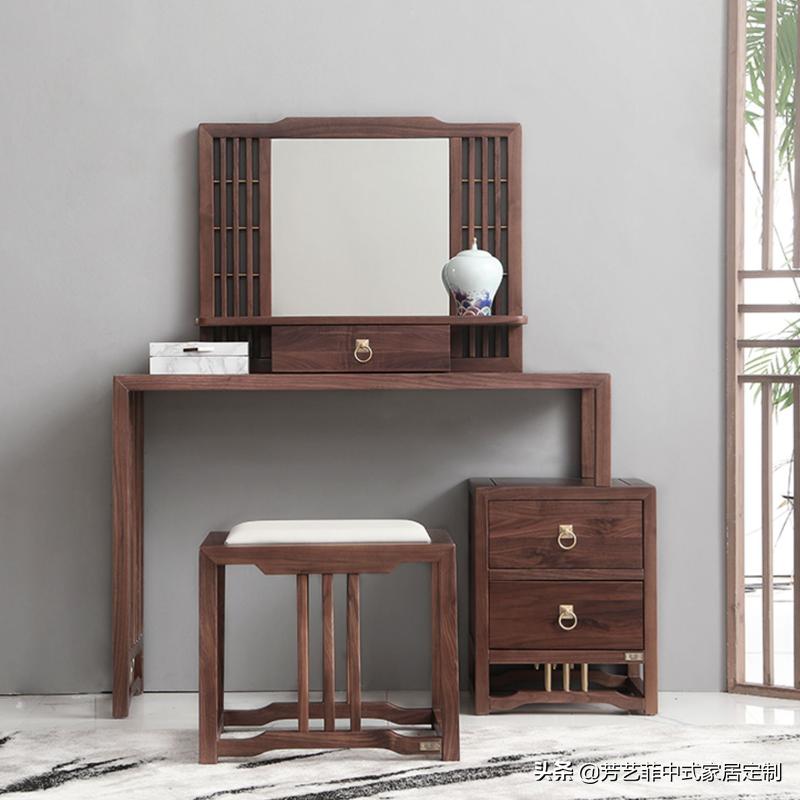 Solid wood Chinese dressing table, full of national tide, beautiful and ...