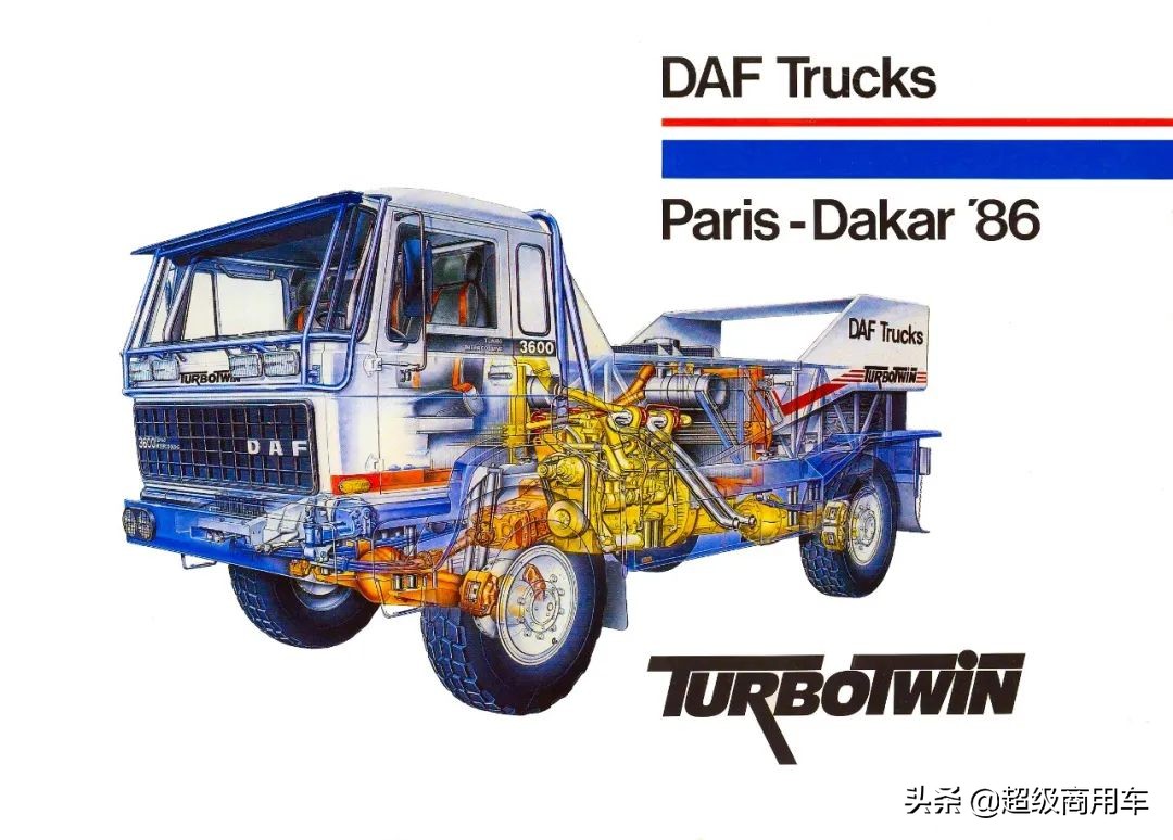 How scary is a truck with two engines?The legendary DAF Dakar racing ...
