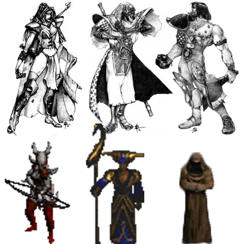 The ending of several protagonists in the classic game "Diablo 2", only ...