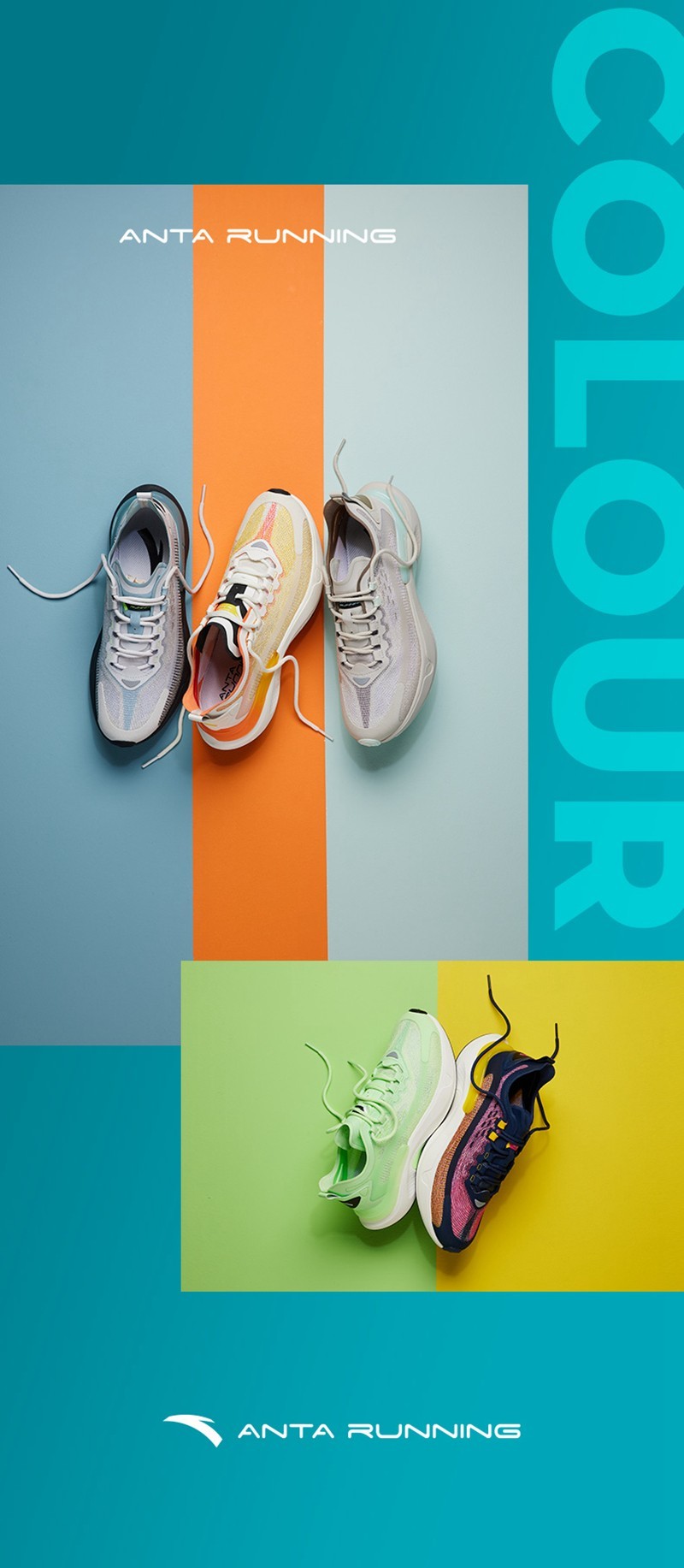 Good value for money!New Anta high-speed running shoes in multi-color ...