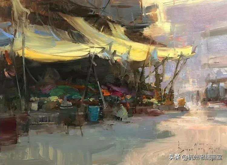 The Chinese landscape described by this foreign painter is particularly ...