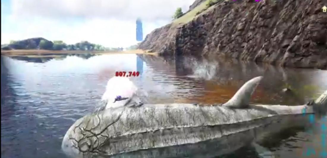 The anchor of "Ark Survival and Evolved" was looking for supplies in ...