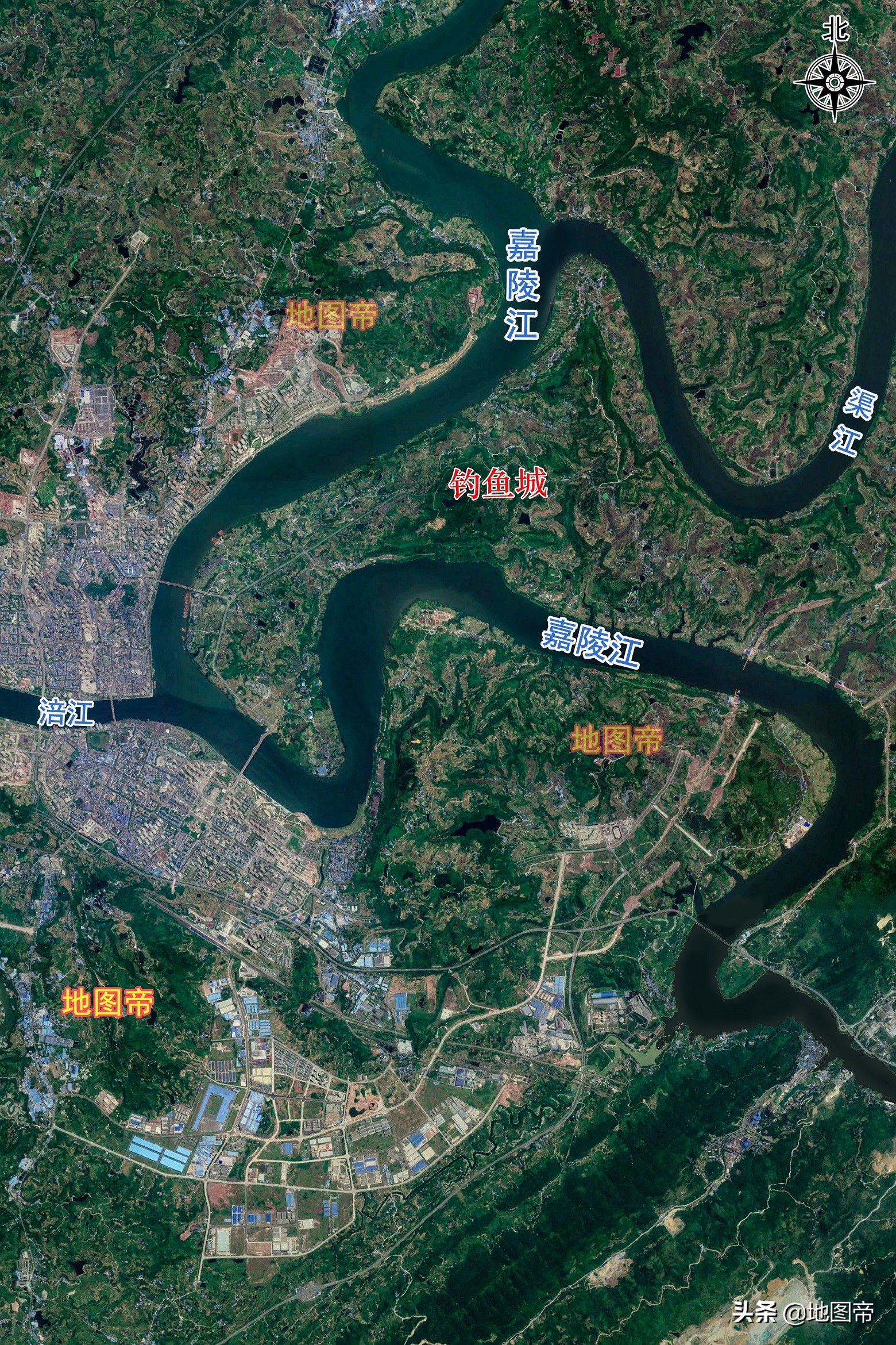 Is the Jialing River like a big tree?See the map at a glance - iNEWS