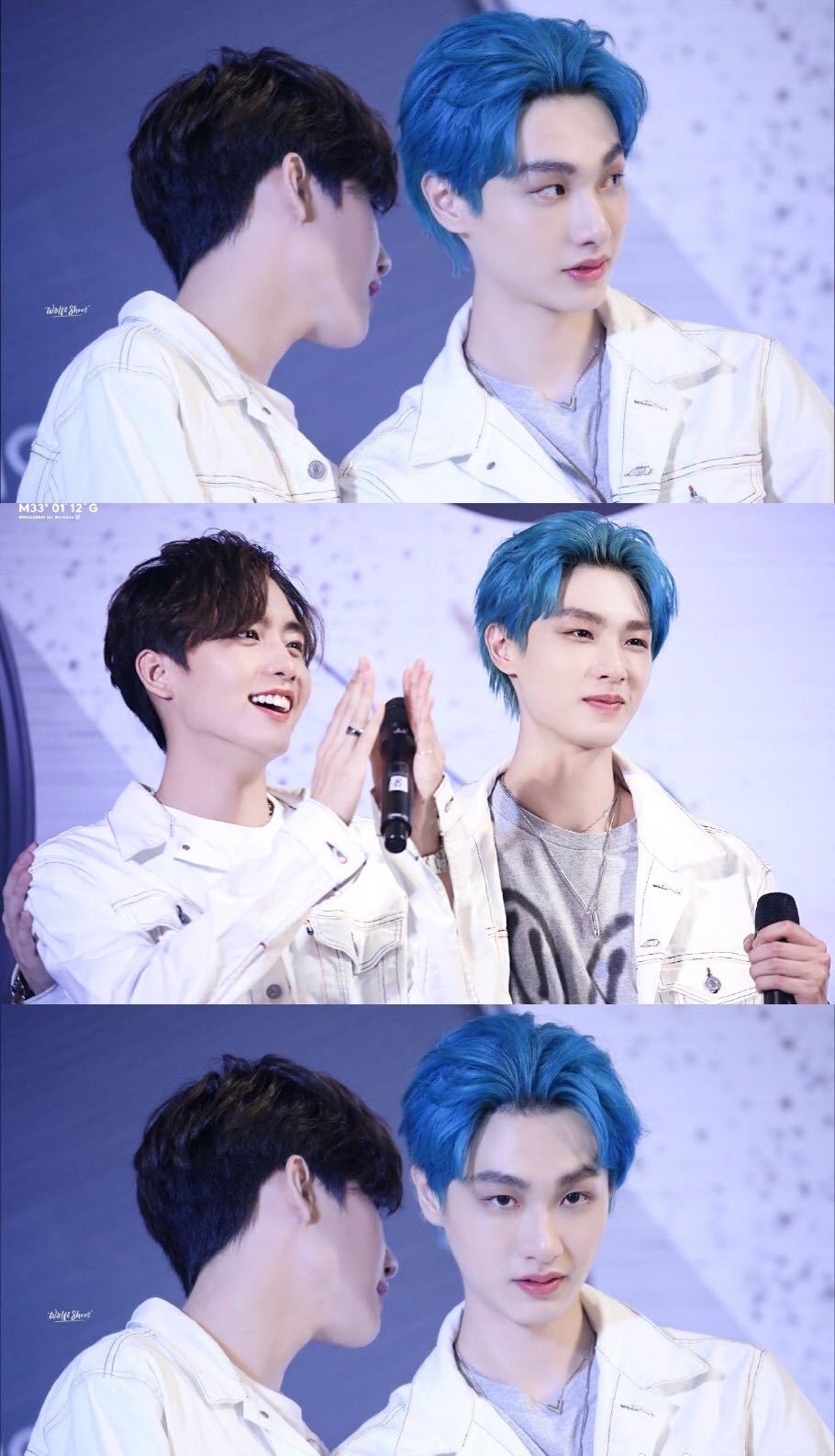 Thai boy blue hair style: sweetheart yyds, Mr. Miao is easy to control ...