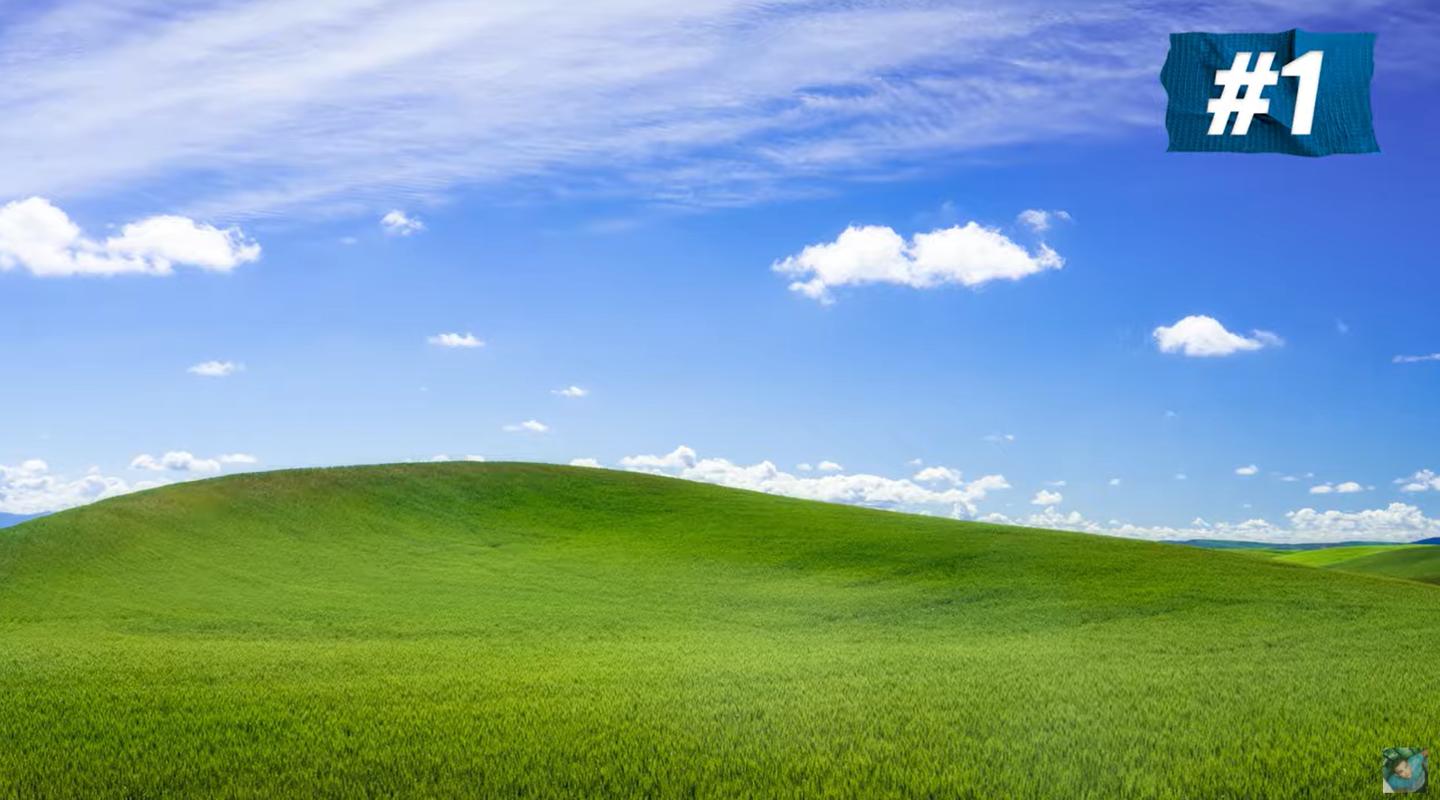Three men recreate the classic Microsoft Windows XP wallpaper, the ...