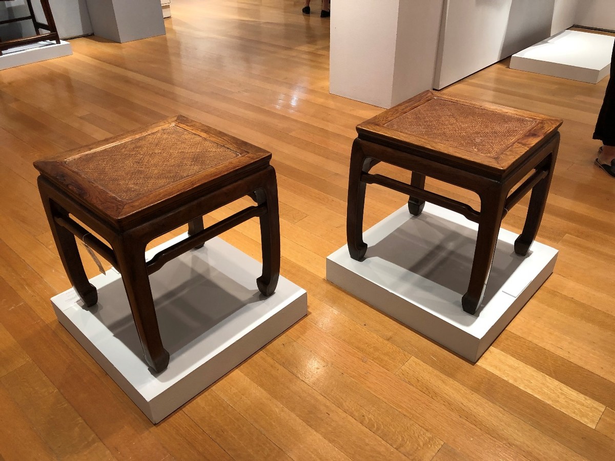 Less than half of a single large Zen stool, Huanghualiyuanmen square ...