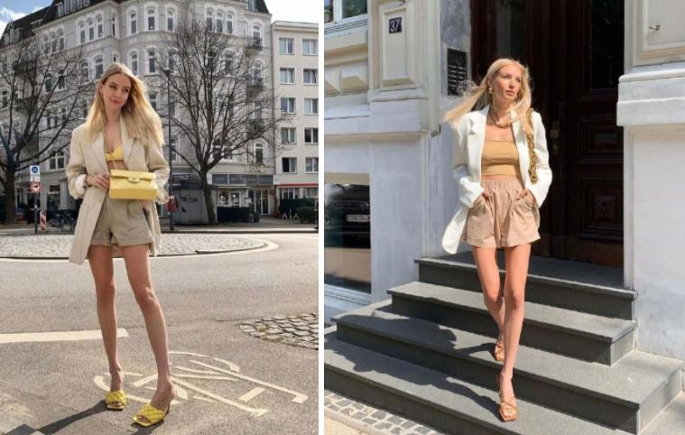 This little German fashion blogger has great color matching ability ...