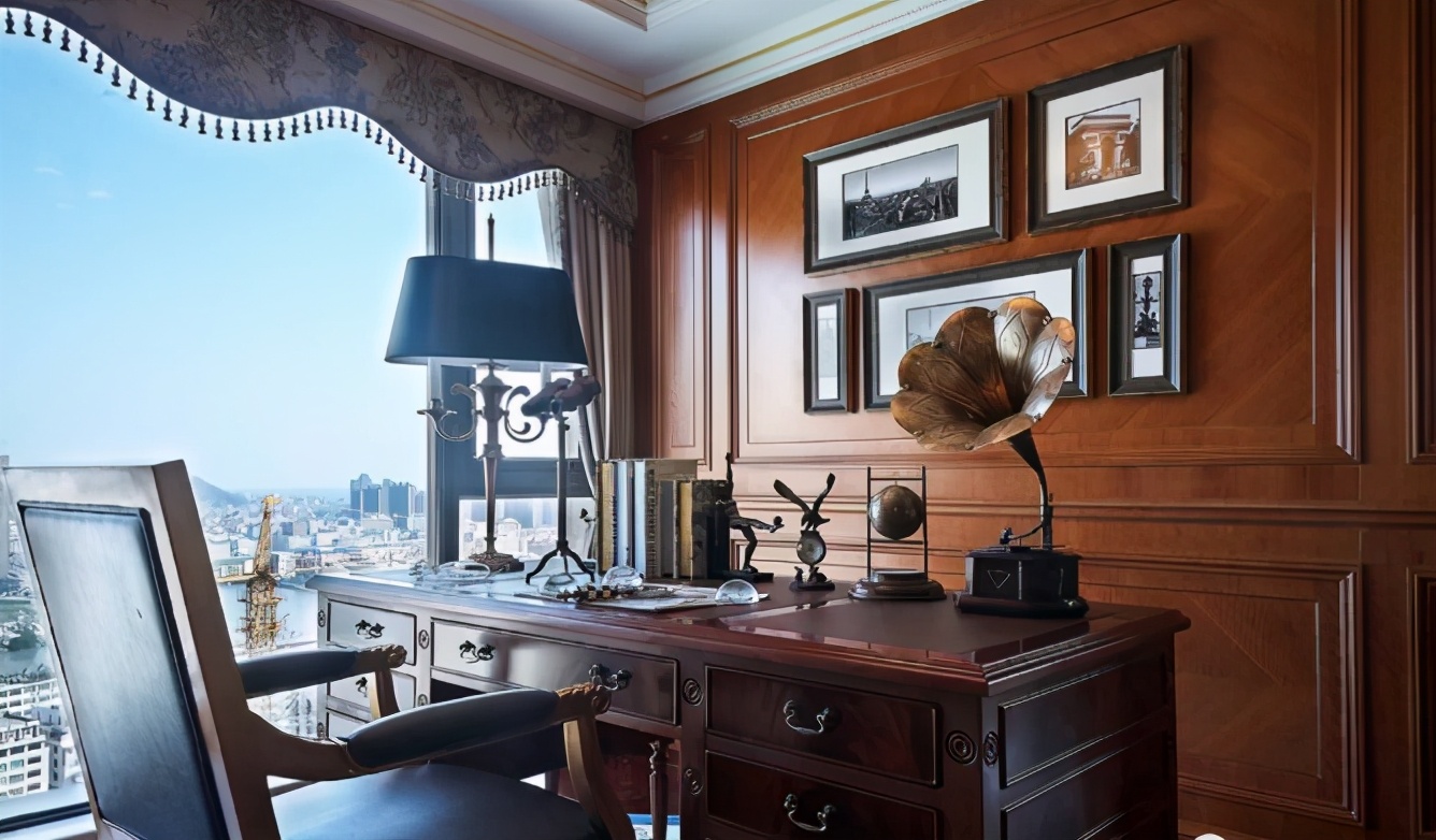 I think the French style study room should be designed like this, what ...