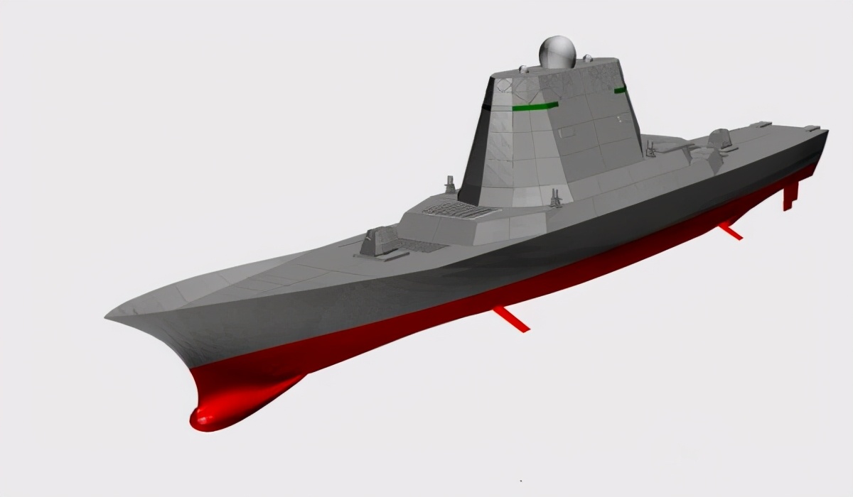 With reference to 055, the next-generation American destroyer DDG (X ...