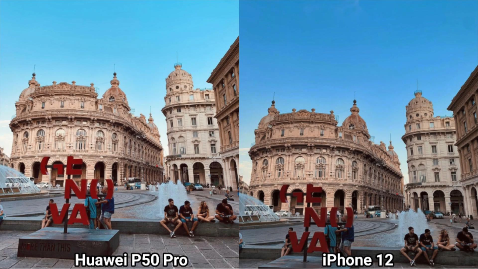 Real photos of Huawei P50Pro and iPhone12: how big is the gap between 4 lenses and 2 lenses - iNEWS