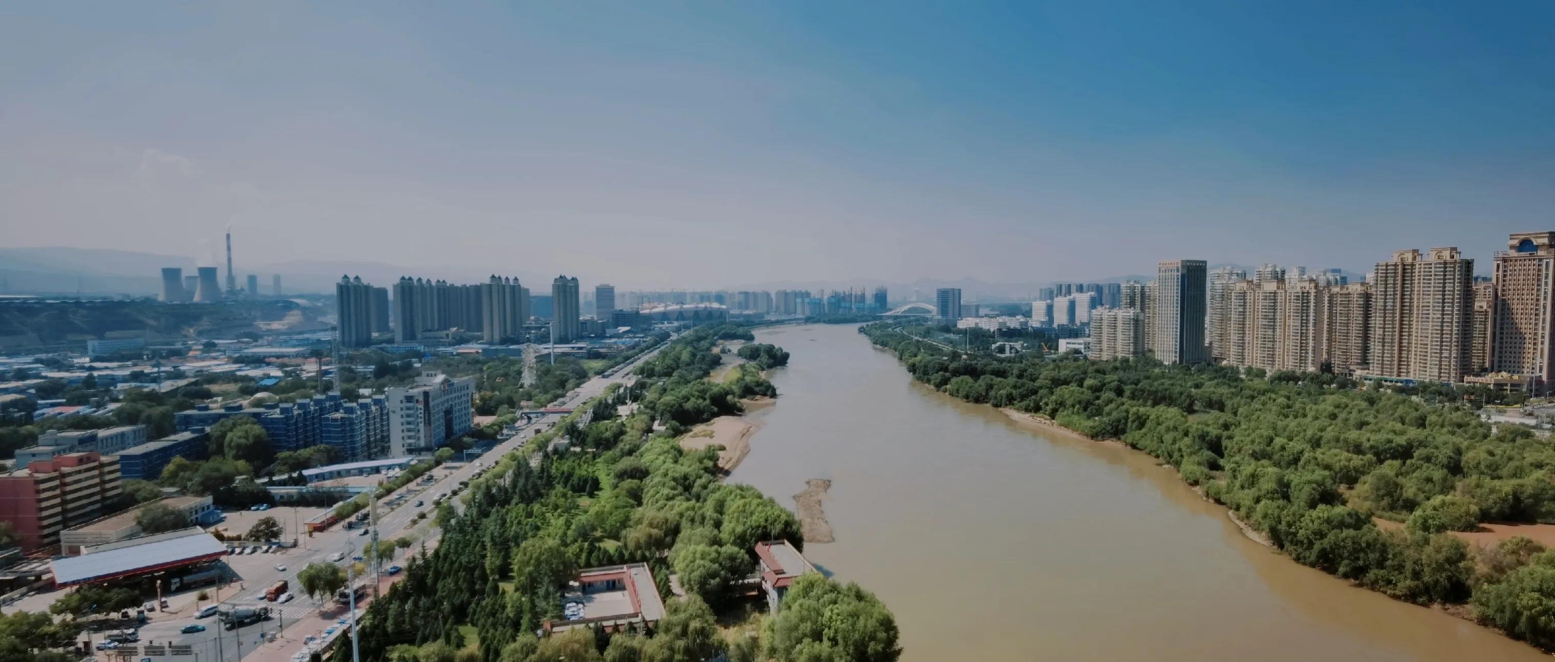Lanzhou Yellow River Tower-a landmark of the Yellow River landscape in ...