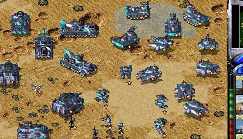 Red Alert: Battle fortress tactics, the enemy chases me and runs, the ...