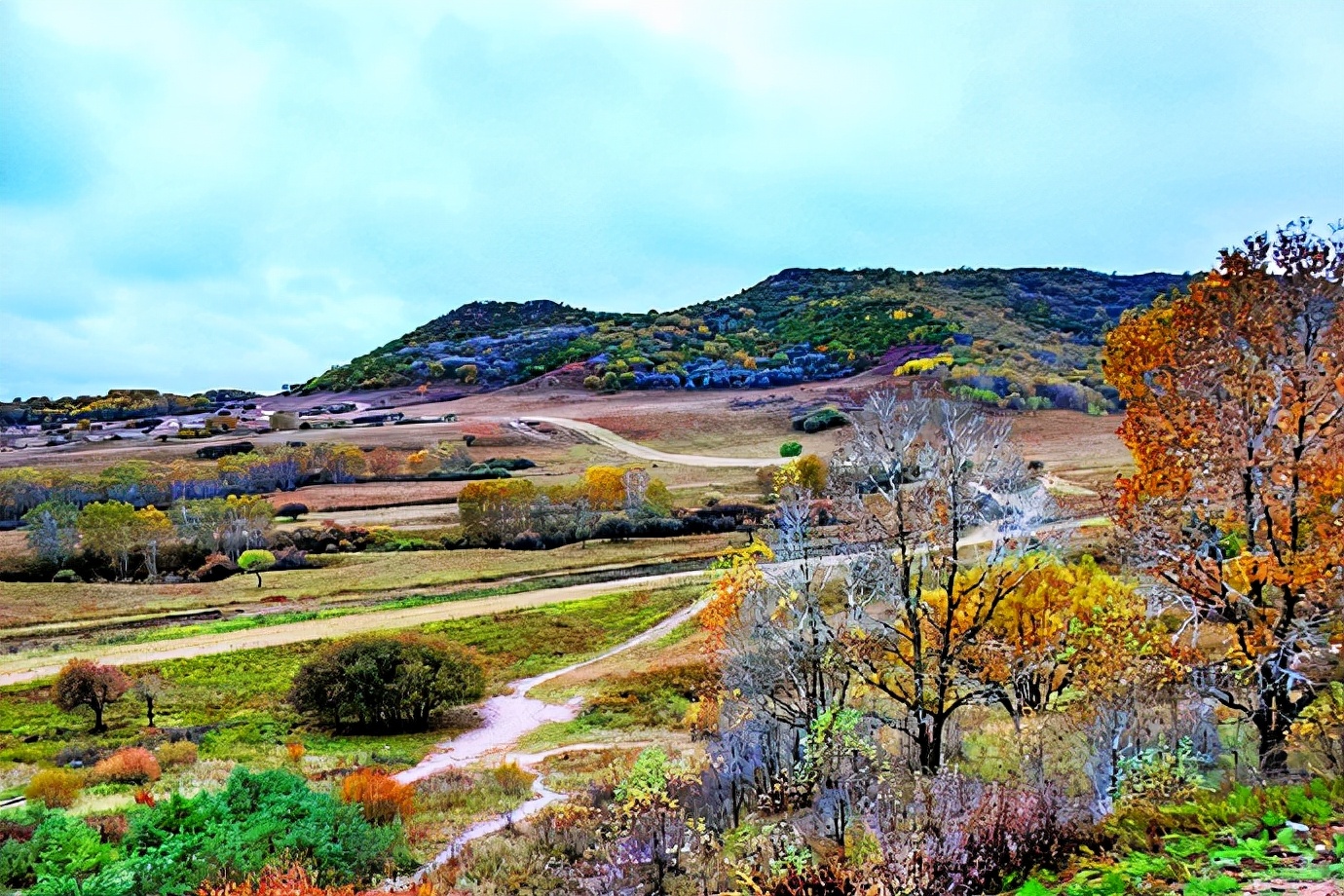 Wulan Mountain, the most beautiful autumn scenery in Ulan Buddhism ...