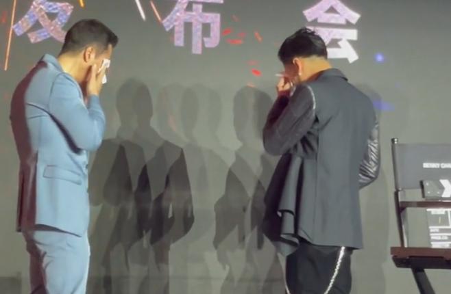Nicholas Tse Yen Zidan crying at the press conference!Emotional ...