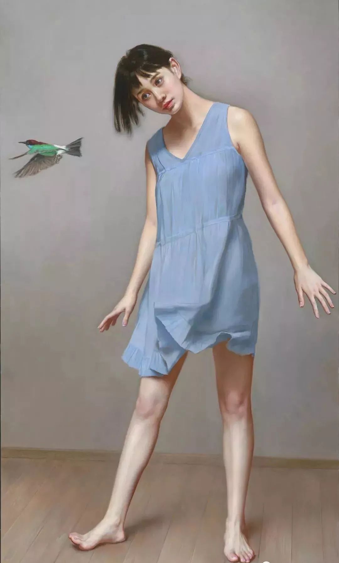 Realistic oil painting representative Li Guijun Character Oil Painting ...