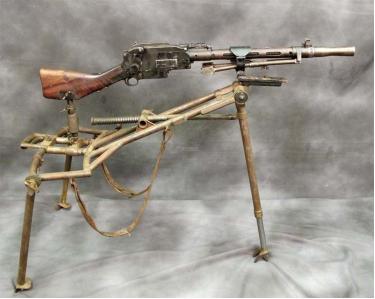 The world's first mass-produced practical light machine gun, "Madsen ...