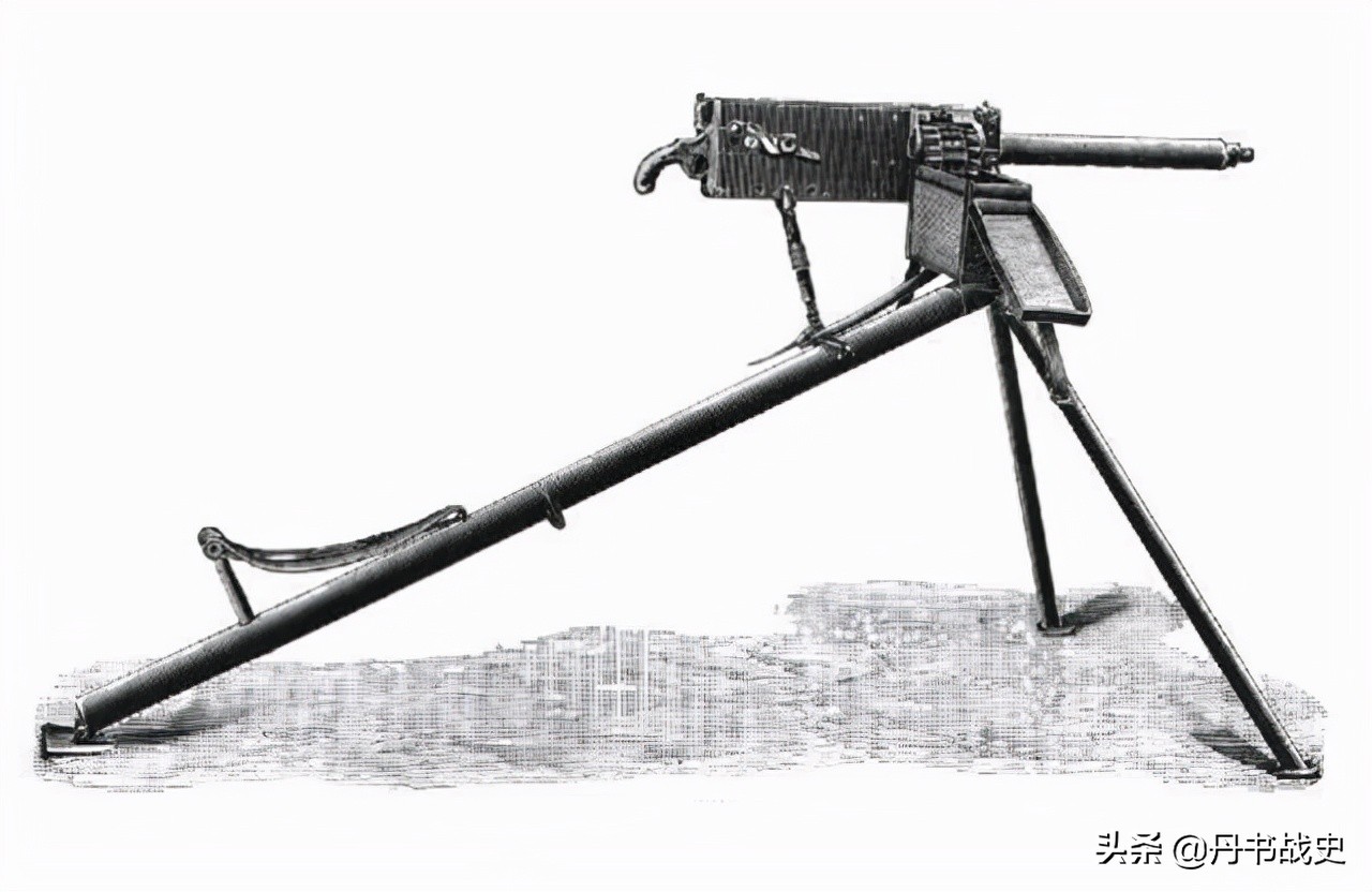This machine gun is a bit "skinny", the lightweight Maxim machine gun ...