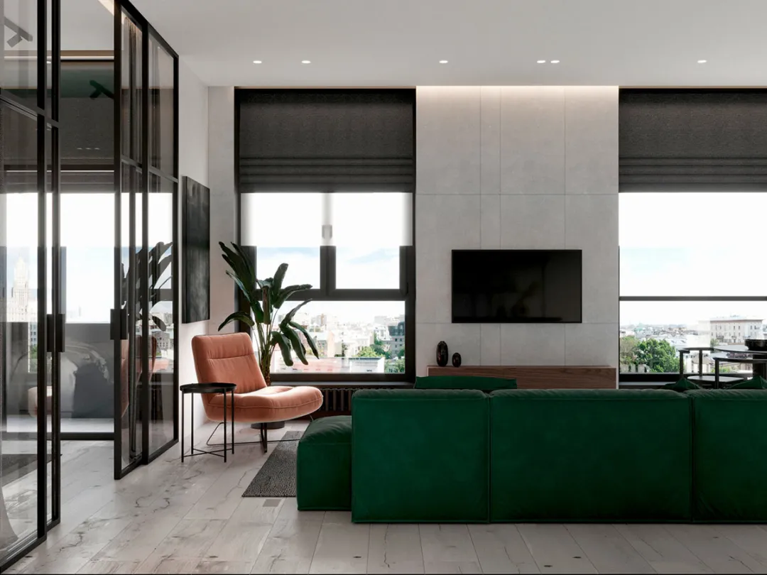 65 square meters exquisite bedroom apartment, the gray tone is advanced ...