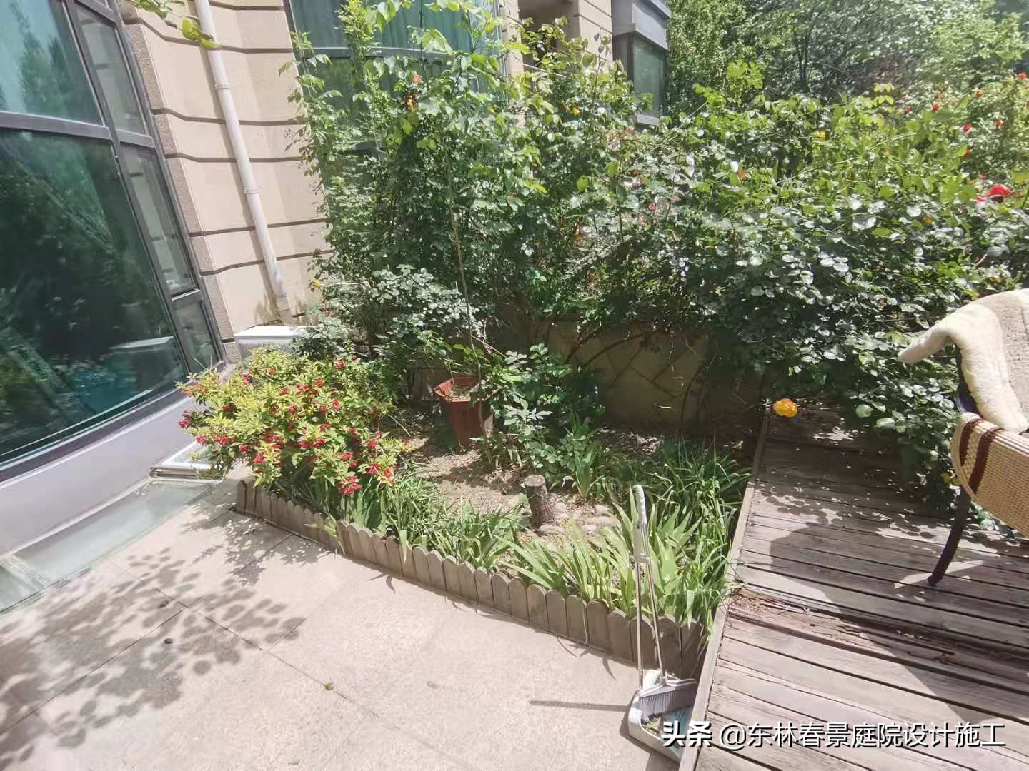 From the garden design to the completion of the courtyard construction ...