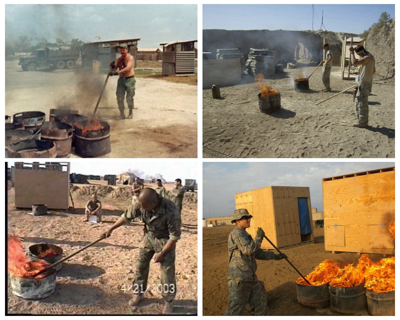 Why do the military of various countries "burn shit"?Soldier: This is ...
