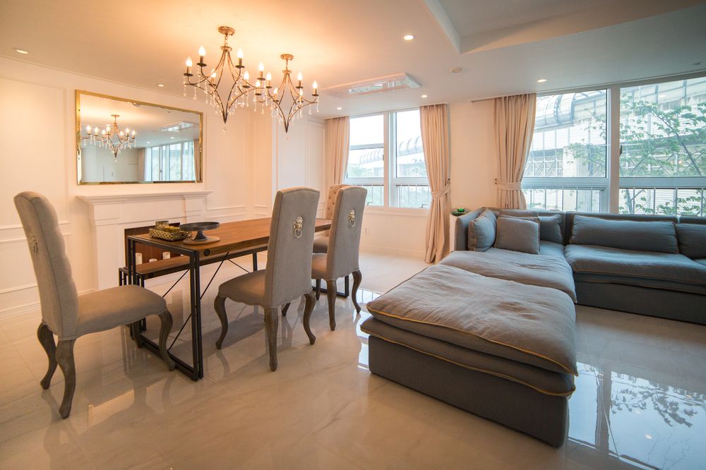 If you have money, buy a big living room, 20m2 large living room with ...