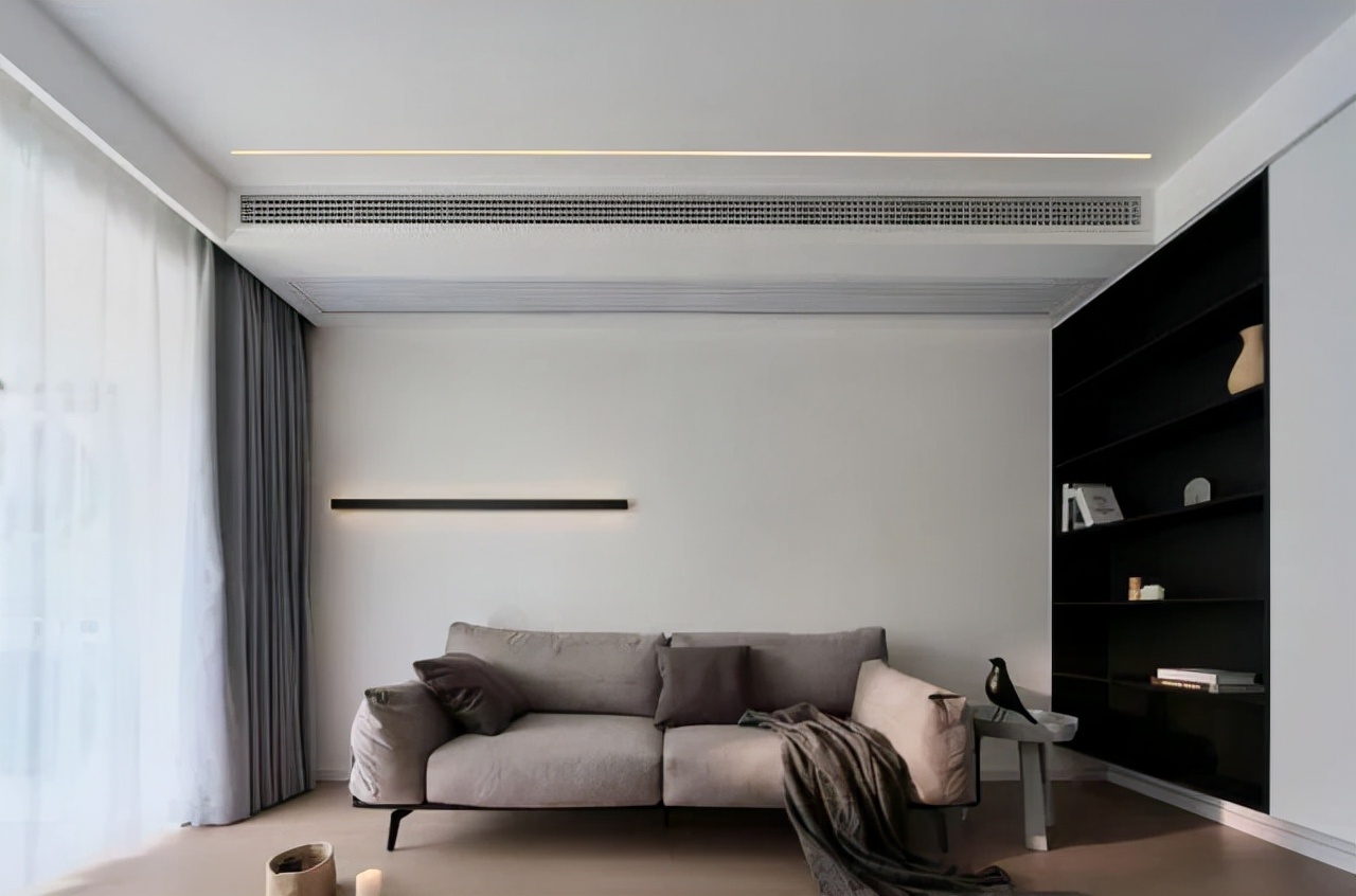 129 square meters of modern style, cleverly set up hanging cabinets ...