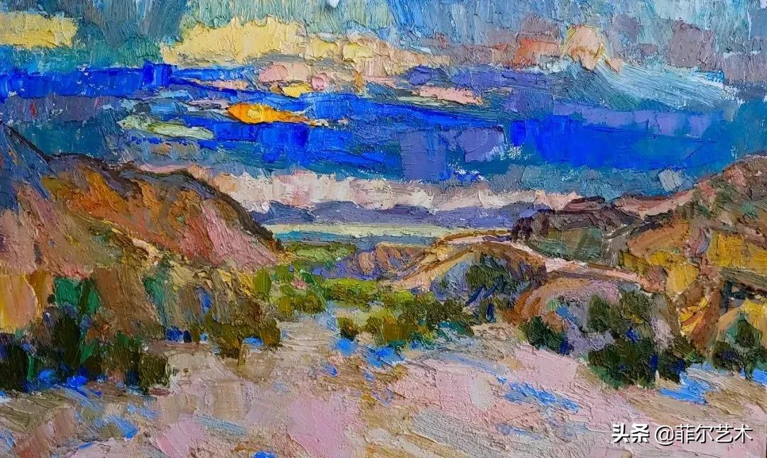 Painter Brian Cote's heavy brushwork oil paintings are bold and ...