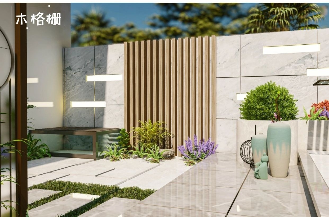 How to design a courtyard garden of about 50 square meters?Although the ...