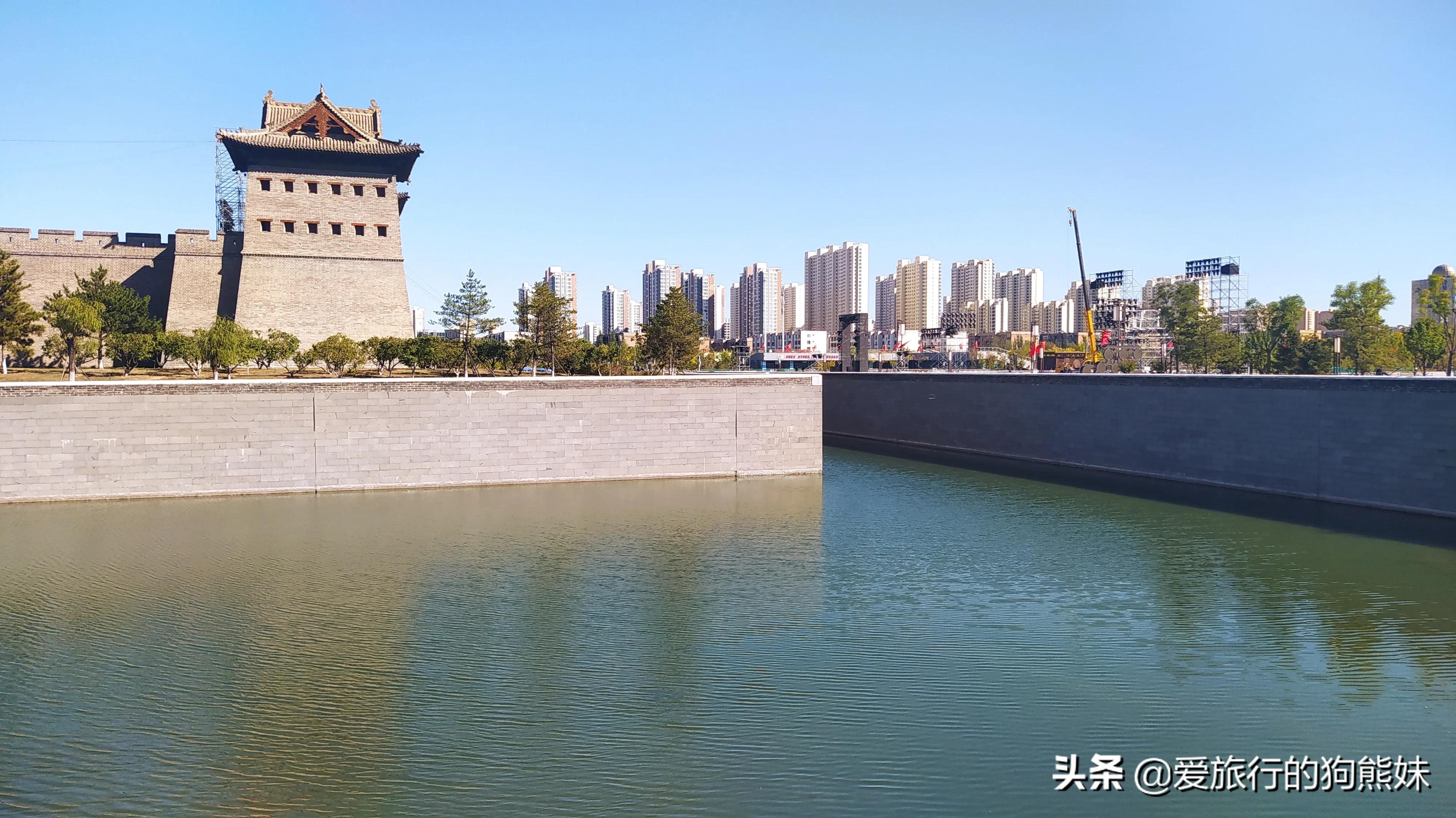One of the nine ancient capitals of China, the city wall of Datong in ...