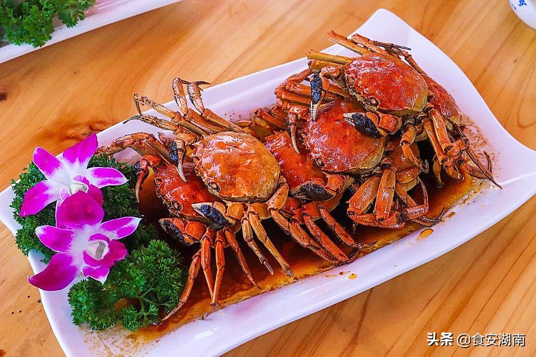 Delicacy Hunan, classic Hunan cuisine-Hunan-flavored hairy crabs, fresh ...