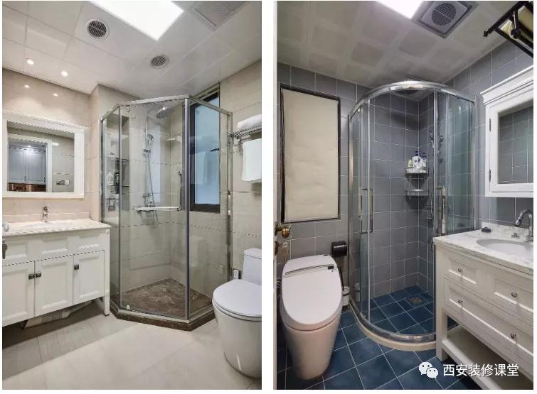 Diamond-shaped shower room or curved shower room, which is more ...