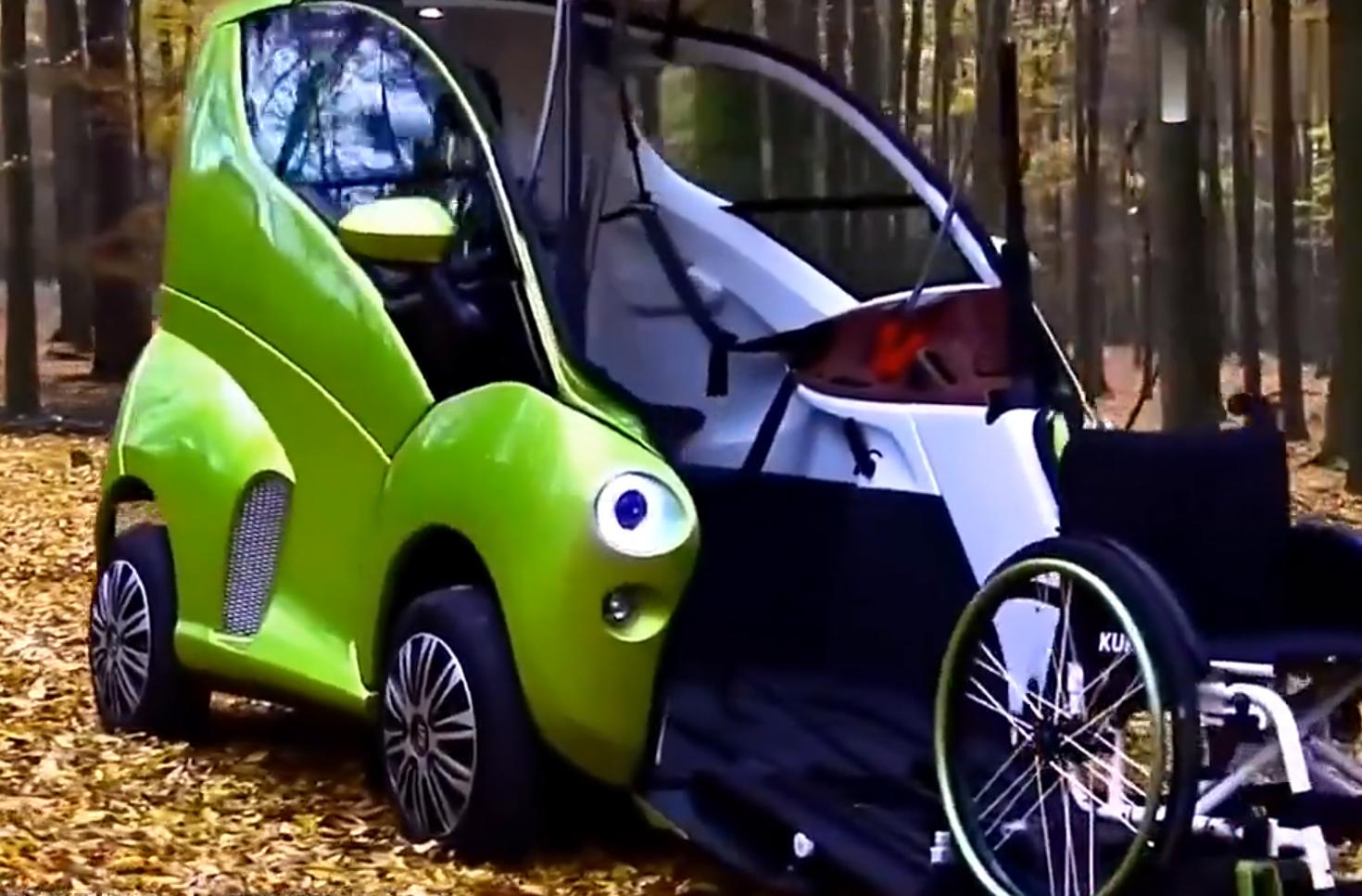 A mini car that the disabled can drive without feet, fully manual ...