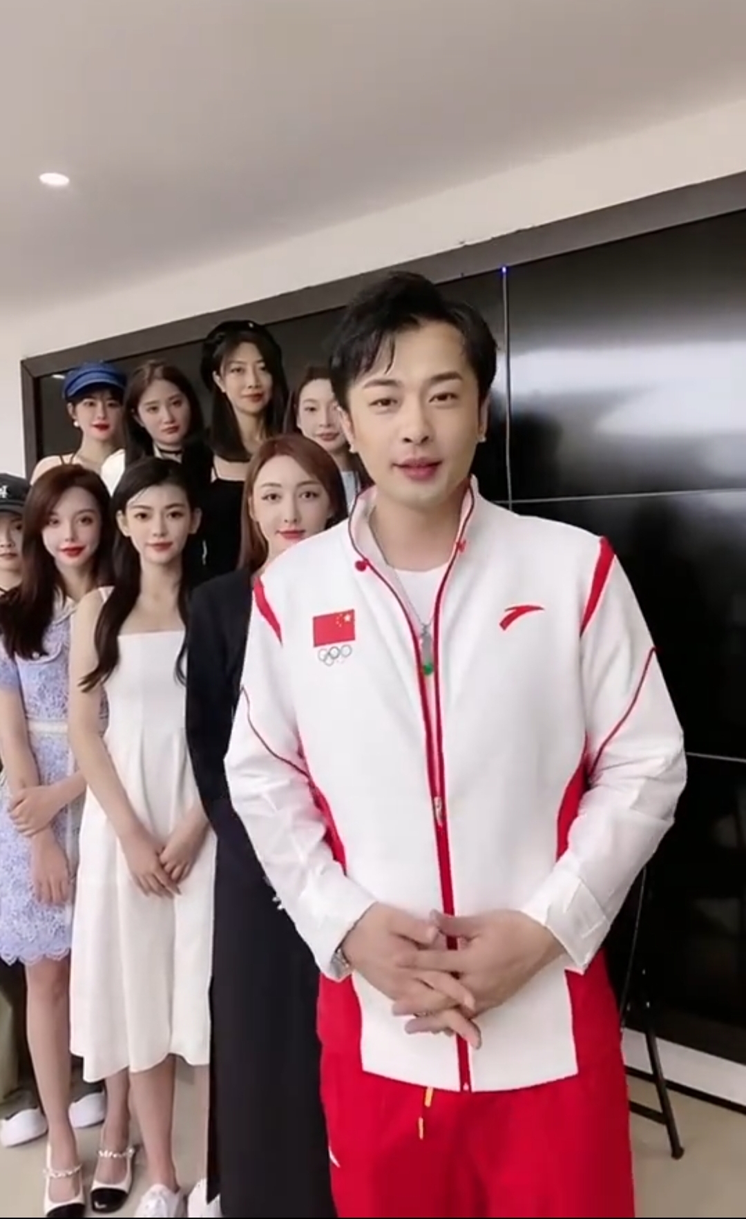 Simba wears the Olympic athlete's award-winning uniform to record the ...