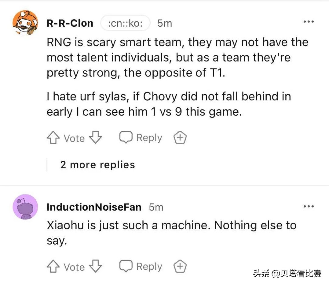 Overseas netizens talk about RNG defeating HLE: Chovy is overrated!Morgan tried his best to make ...