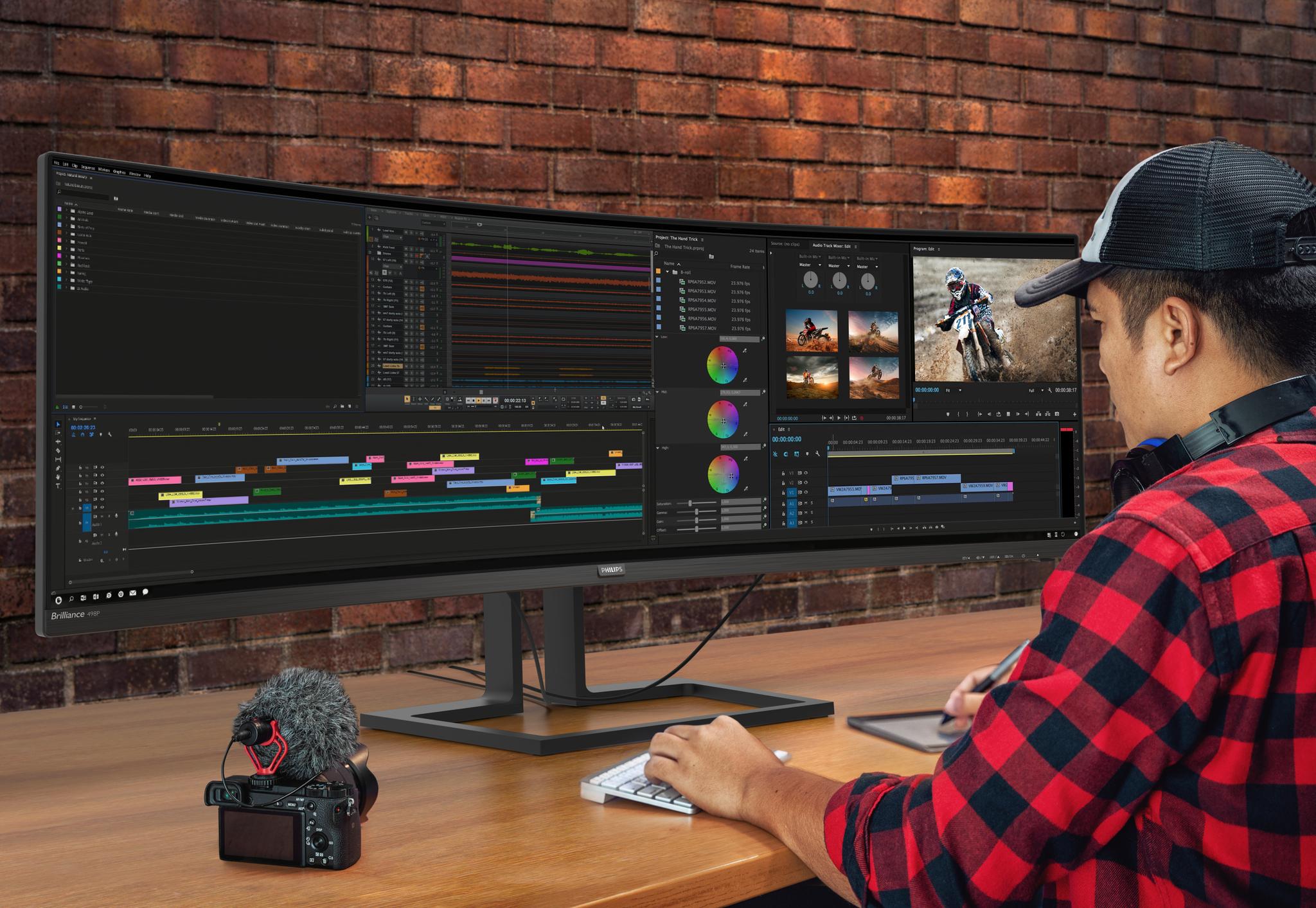 Video editing speed is slow?Let Philips ultra-widescreen display buff ...